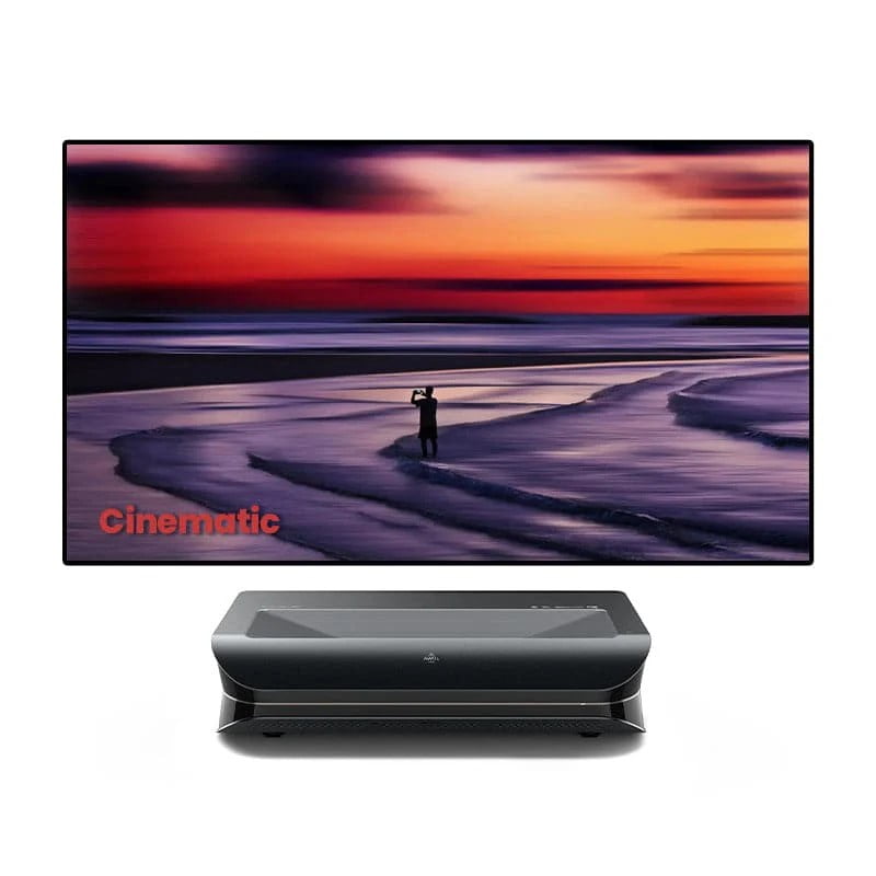 BUNDLE AWOL Vision 3500 Pro + 100"-132" Wall-Mount Cinematic ALR Screen ...